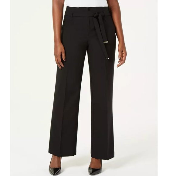JM Collection | Pants & Jumpsuits | Jm Collection Tiefront Wideleg ...